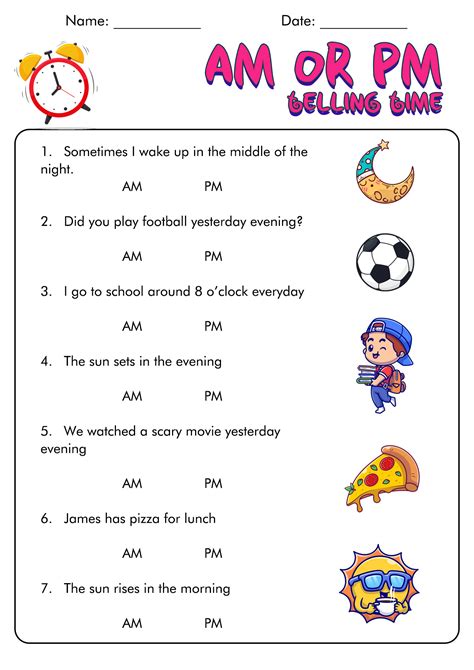 Time Am And Pm Worksheets Fun Am Pm Worksheet