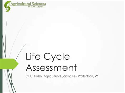 Ppt Life Cycle Assessment Powerpoint Presentation Free Download Id
