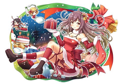 Wallpaper 1695x1200 Px Akashio Aki Bell Boots Bow Breasts Byakuren Chibi Christmas