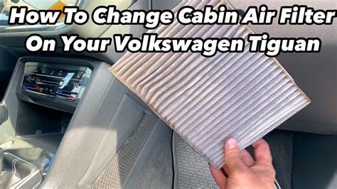 2023 Volkswagen Tiguan How To Replace Cabin Air Filter Youtube