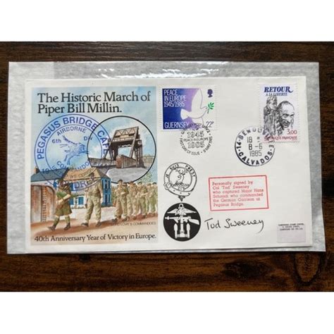 Col Henry Tod Sweeney Signed Piper Bill Millin D Day Pegasus In