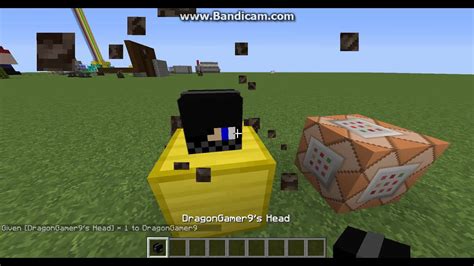 Minecraft How To Get Command Blocks And Player Heads YouTube
