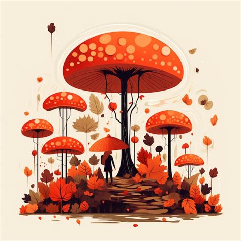 Premium Vector Fall Drawing Vector