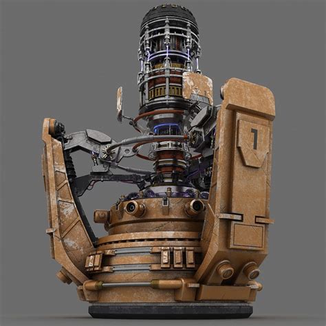 Sci Fi Energy Generator 3d Model 79 Max Free3d
