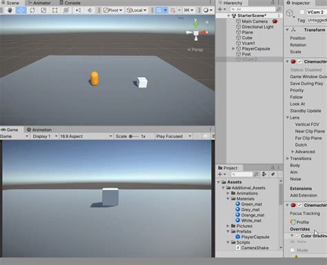 how to add custom post processing profiles to individual cameras by