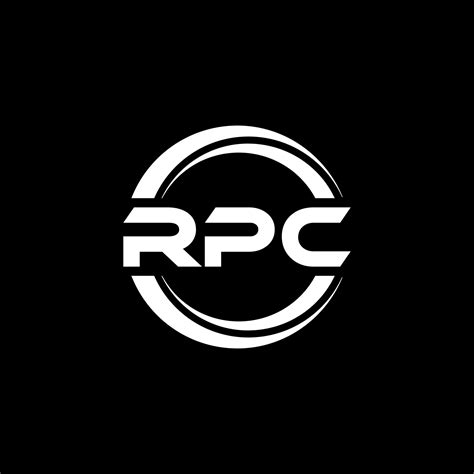 Rpc Letter Logo Design In Illustration Vector Logo Calligraphy