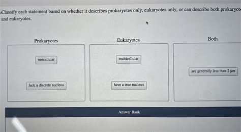 Solved Classify ﻿each Statement Based On Whether It