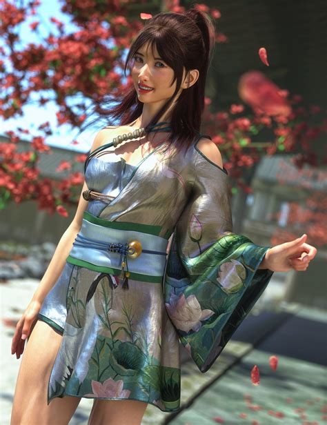 Oni Shadow Dforce Kimono For Genesis 8 And 81 Females Daz 3d