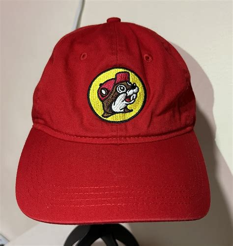 Red Buc Ees Gas Station Logo Buc Ees Baseball Cap H… Gem