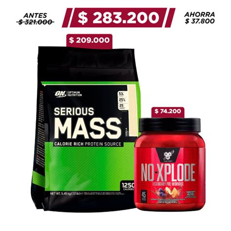 Serious Mass 12 Lb No Xplode 45 Serv Zona Fit
