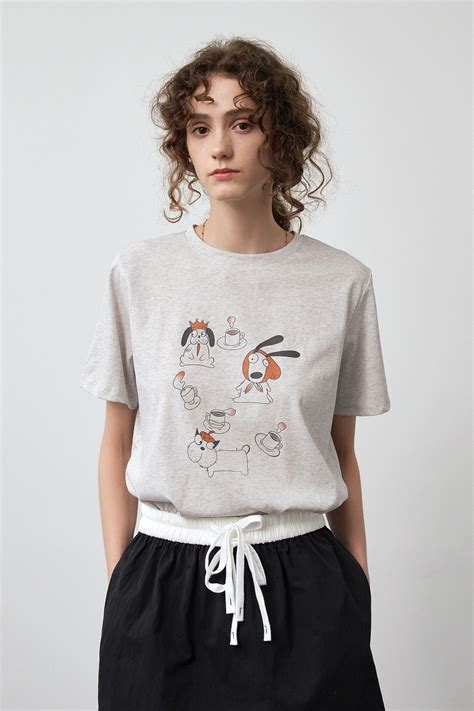 퍼피 여성 여름 반팔 티셔츠 레이어드 이너 반팔티 면티 기본티 감도 깊은 취향 셀렉트샵 29cm