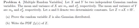 Solved Problem 4 Multiple Random Variables Let X And Y Be