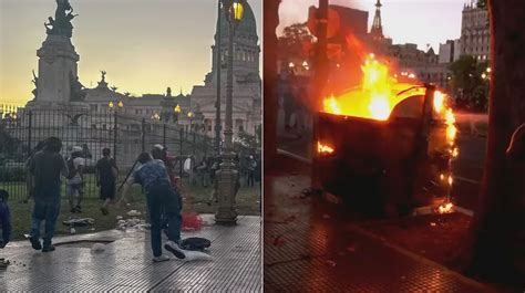 Todavía Sigue La Tensión E Incidentes Frente Al Congreso Hay Al Menos