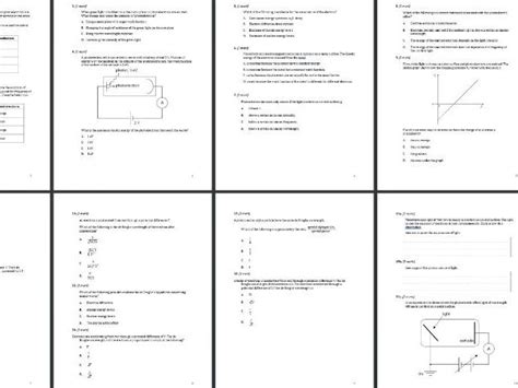 Ib Dp Physics Question Book E2 Quantum Physics Hl First Exams 2025