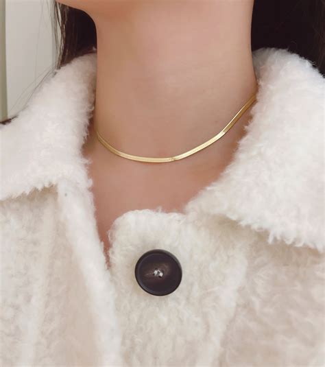 스네이크 체인 목걸이 3mm 어메종 Aumaison 매일 착용하는 클래식 And 프리미엄 주얼리