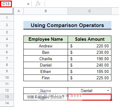 How To Use VLOOKUP With IF Statement In Google Sheets