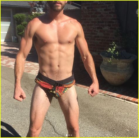 Liam Hemsworth Puts Everything On Display In These Very Tiny Shorts Photo Liam