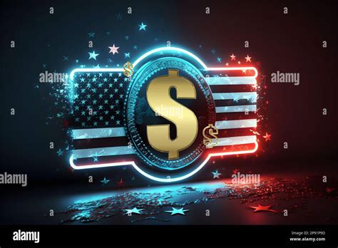 USA Digital Dollar And CBDC Concept Digital And Technological Background Of The Dollar