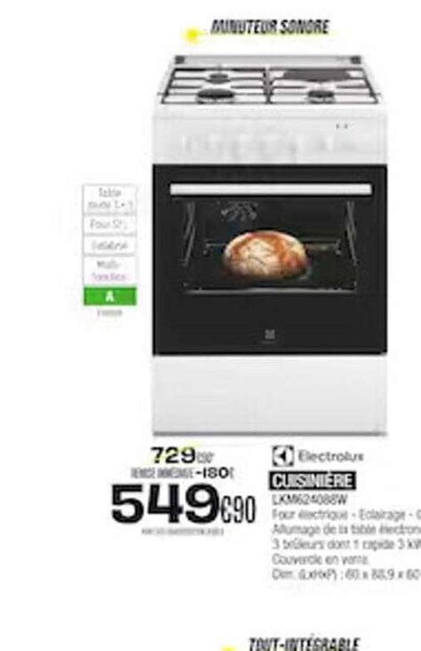 Promo Electrolux Cuisinière chez Blanc Brun iCatalogue fr