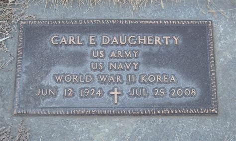 Carl Eugene Daugherty 1924 2008 Find A Grave Memorial