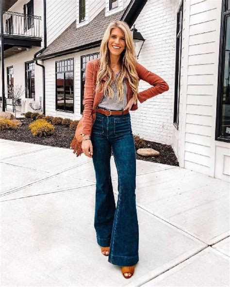 15 Awe Inspiring High Waisted Flare Jeans Outfit Ideas Matchedz