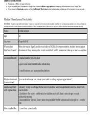 Copy Of Module Fifteen Lesson Two Activity Pdf Google Doc Access