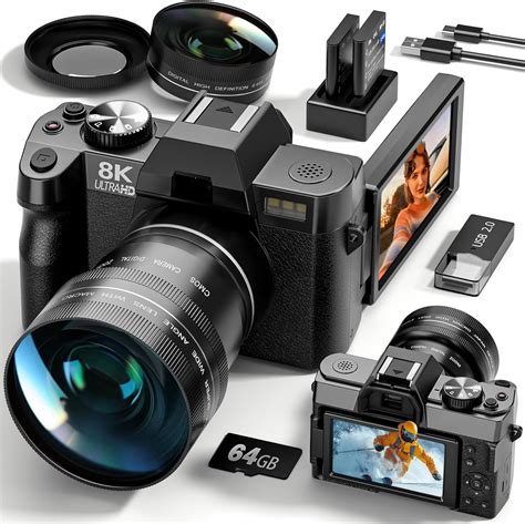 New 8kand64mp Digital Cameras For Photographyandvideo