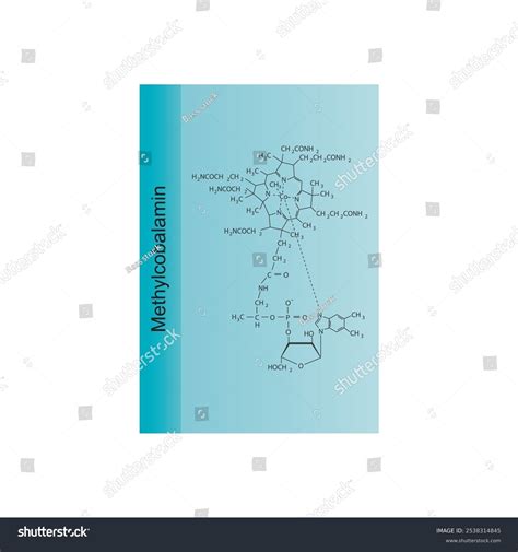 Methylcobalamin Skeletal Structure Diagramvitamin B12 Compound Stock Vector Royalty Free