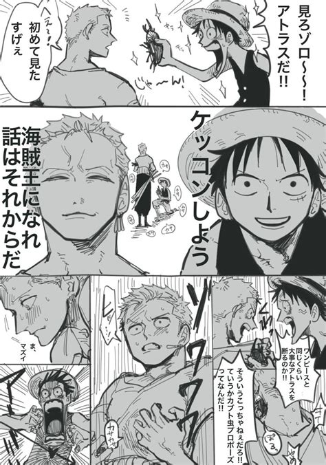 Twitter ゾロル 面白いイラスト ルゾロ