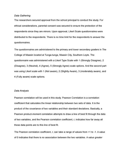 Data Gathering And Analysis Data Gathering The Researchers Secured