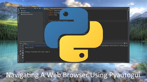 How To Navigate A Web Browser By Using Pyautogui In Python Youtube
