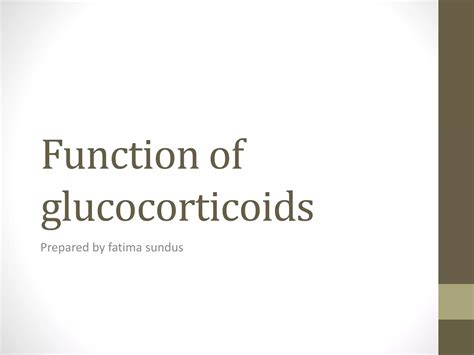 Functions Of Glucocorticoidspptx Endocrine And Metabolic Diseases Diseases And Conditions
