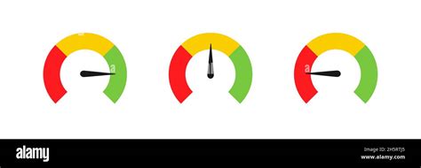 Speedometer set icon color chart. Vector illustration flat design Stock Vector Image & Art - Alamy