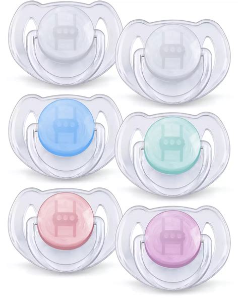 Classic Translucent Pacifier 6 18m 2 Pack Scf17022 Avent