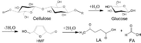 Serial Reaction Pattern Of Cellulose Hydrolysis Catalyzed By Acid