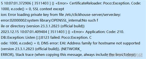 记一次clickhouse启动报错application Dbexception Listen 8123 Faile Csdn博客