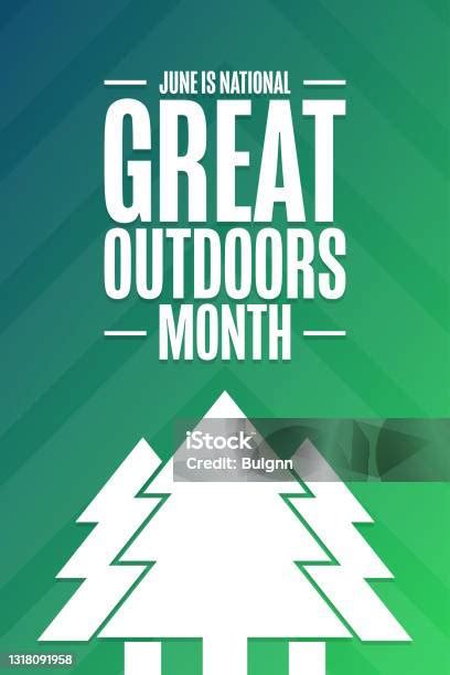 6월은 국립 대자연의 달입니다 휴일 개념 배경 배너 카드 텍스트 비문이있는 포스터용 템플릿 벡터 Eps10 그림입니다 6월에 대한 스톡 벡터 아트 및 기타 이미지 Istock