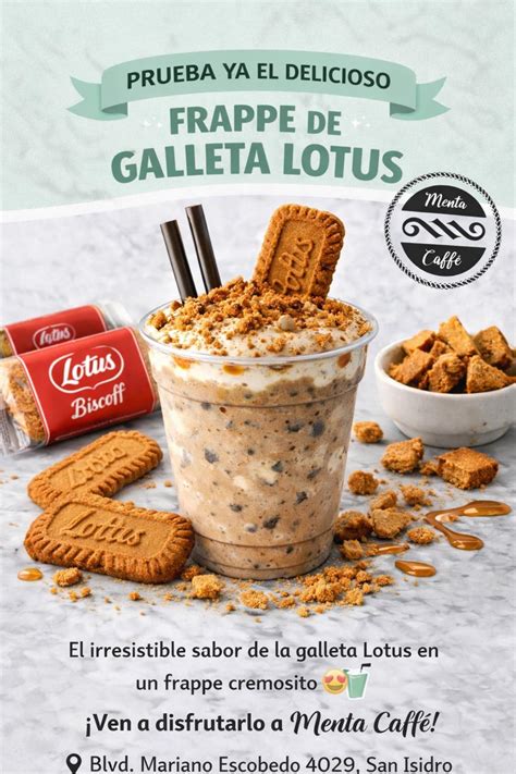 Menta ¡nuevo En Menta Caffé 🥤 Frappe De Galleta Lotus 🍪 Disfruta El