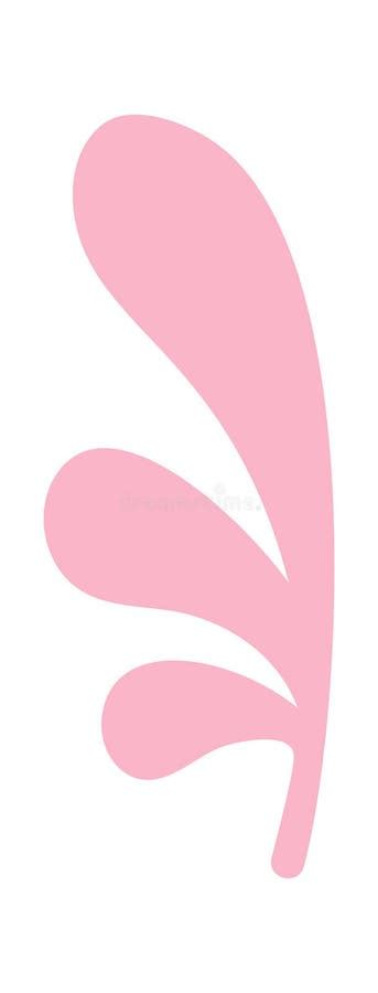 Cute Plant Stem Half Design Stock Vector Illustration Of Floral Leaf 356156630