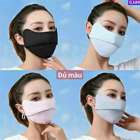 Khẩu Trang Chống Tia Uv Khẩu Trang Chống Nắng Upf 50 Nam Nữ đều Thích