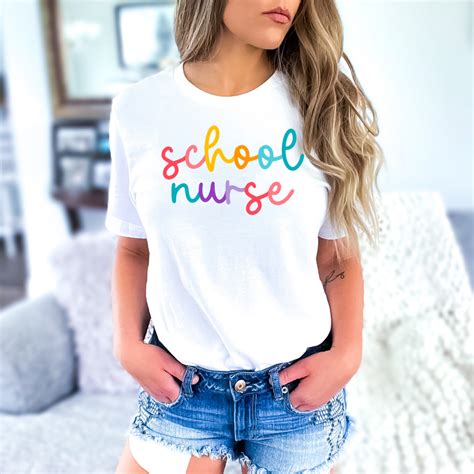 School Nurse Colored Cursive Happy Style Co