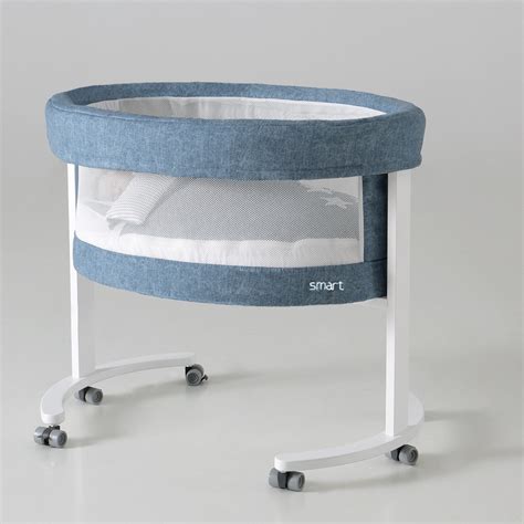 Колыбель Micuna Smart Fresh MO-1456 с LED-подсветкой Jeans/White