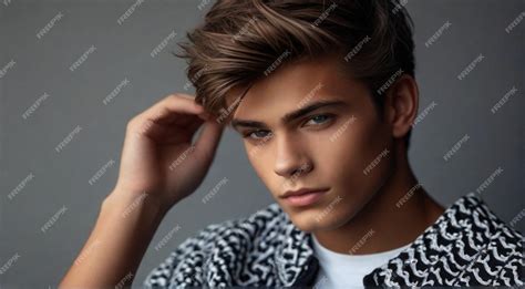 Premium Photo Portrait Of A Pretty Man Portrait Of A Fashion Boy