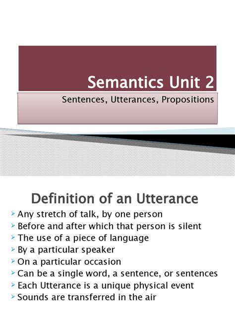 semantics unit 2 part 1 pdf word sentence linguistics