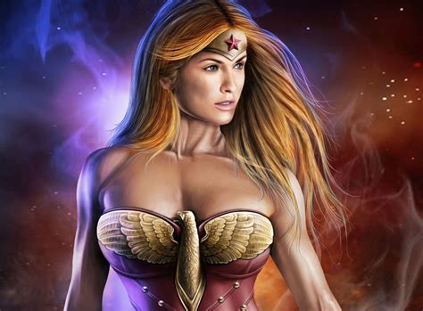 Wallpaper Fantasy Art Artwork Hair Wonder Woman Lingerie
