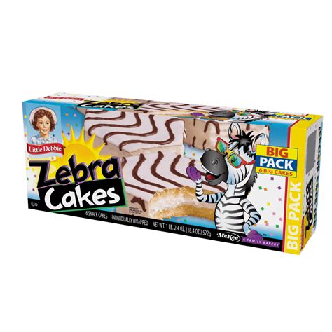 Little Debbie Zebra Cakes 6 Pk For Breakroom Snacks Walmart