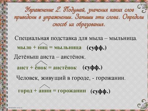 Способы образования имен существительных презентация онлайн