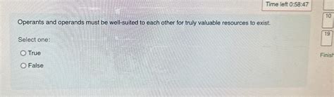 Solved Time Left 05847operants And Operands Must Be