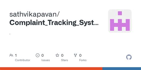 Github Sathvikapavancomplainttrackingsystem