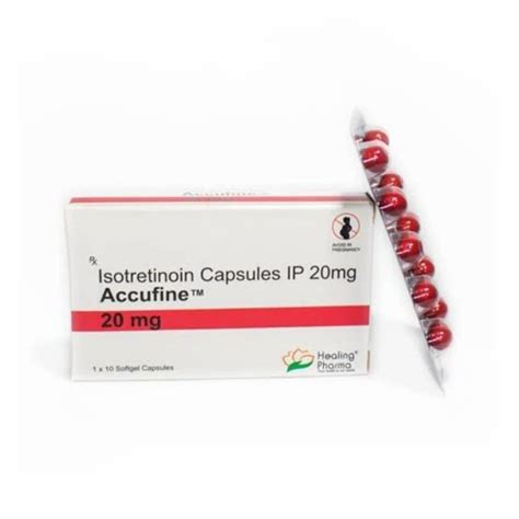 Accufine 20 Mg Softgel Capsule Isotretinoin Packaging Type Strips At